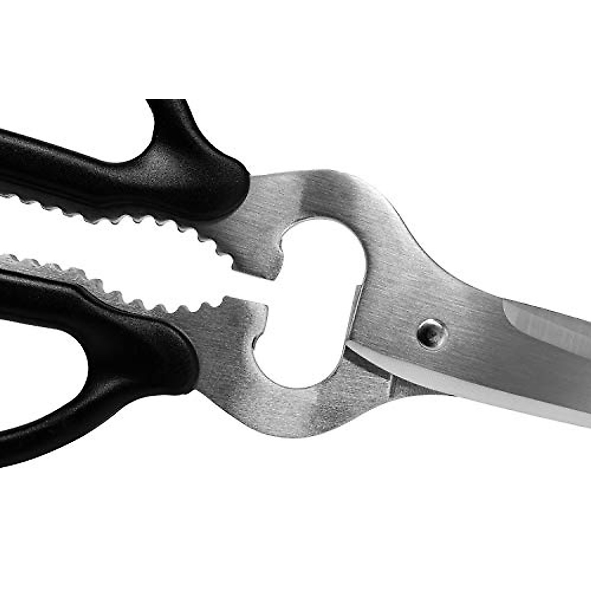 Seki Japan Multifunctional Kitchen Scissors, Stainless Steel Blade Soft Grip Shears for Left-handed