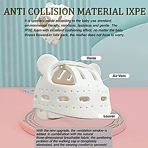 ESUPPORT Baby Adjustable Safety Helmet Headguard Protective Harnesses Hat Providing Safer Environment When Learning to Crawl Walk Play (Blue-1)