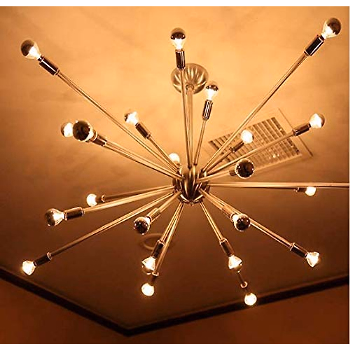 KLED Half Chrome Silver Bowl Tipped, LED Filament Bulb, Dimmable, A19 10W (90W Equivalent), 950 Lumen, 2700K (Warm White), Medium Base E26, CRI 85+,1 Pack