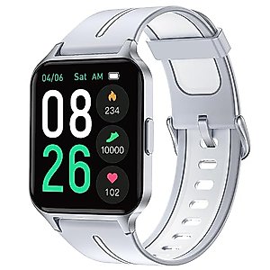 Smart Watch for Women Men, Fitness Tracker with Heart Rate Monitor, Blood Oxygen, Sleep Tracking, Calories Step Counter Fitness Watch IP68 Waterproof Smartwatch Compatible with iOS Android Phones