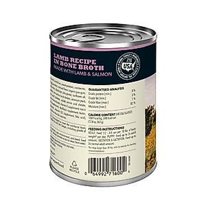 ACANA Premium Chunks Wet Dog Food, Lamb Recipe in Beef Bone Broth and beef liver, 12.8oz (Case of 12)