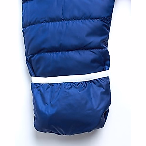 Eddie Bauer Infants' Snowsuit - Heavyweight Quilted Bodysuit - Outerwear Footed Jumpsuit Coveralls for Baby Boys/Girls, 0-18M, Size 3-6 Months, Navy Blue