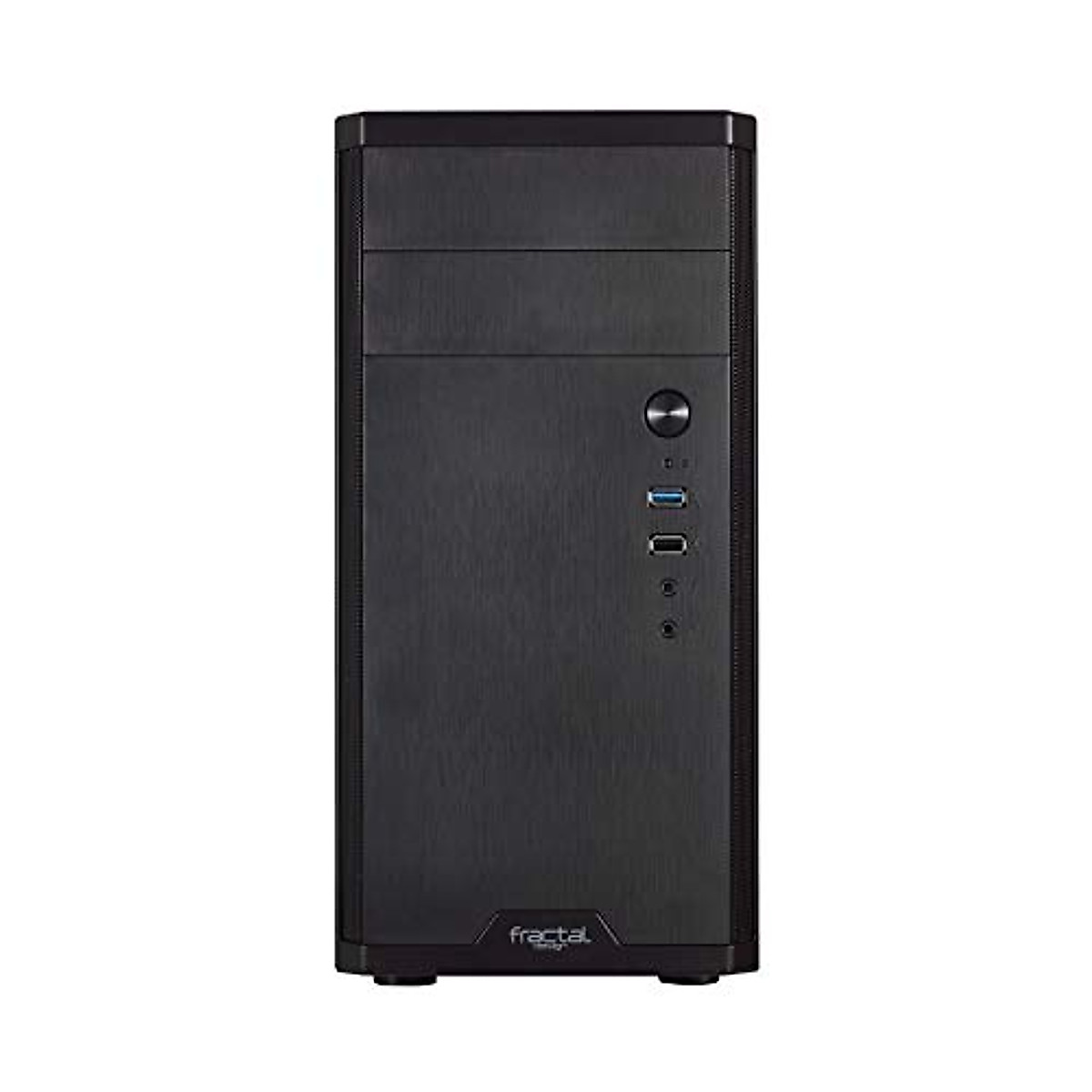 Fractal Design Core 1100 - Mini Tower Computer Case - mATX - High Airflow and Cooling - 1x 120mm Silent Fan Included - Brushed Aluminium - Black