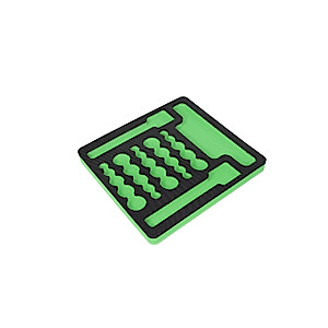 Polar Whale Tool Drawer Organizer Socket Holder Insert Green and Black Durable Foam Strong Tray Holds 25 Sockets and More Fits Craftsman Husky Kobalt Milwaukee and Many Others