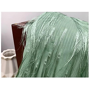 XMTXZYM 2 Meter Jacquard Cut Flower Chiffon Fabric Spring and Summer Women's Dress Fabric