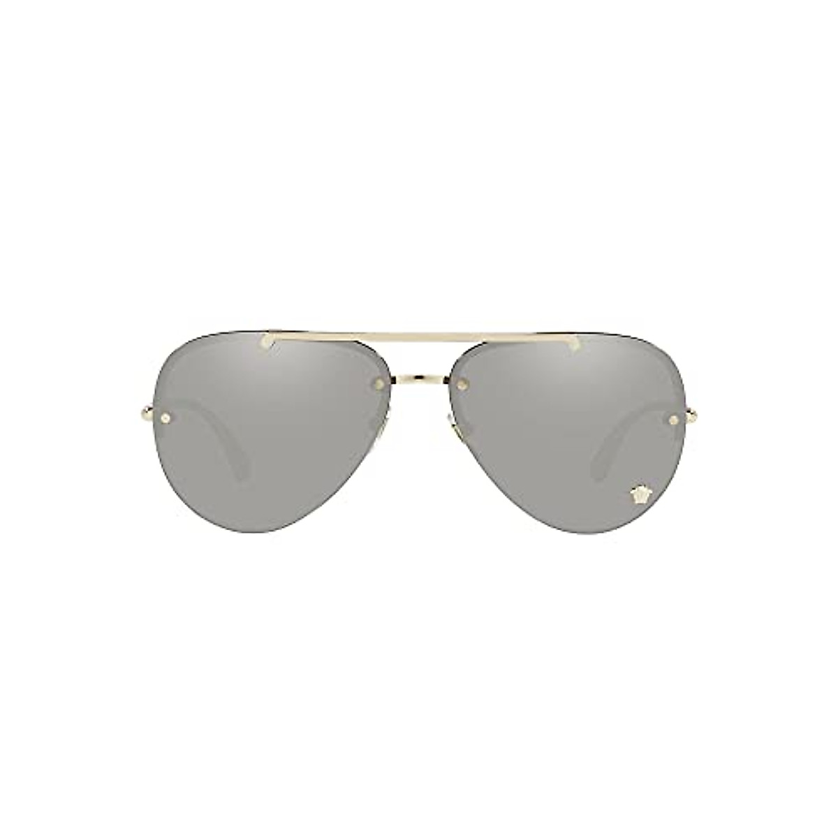 Versace VE2231 Sunglasses - (12526G) Pale Gold/Light Gray Mirror Silver - 60mm