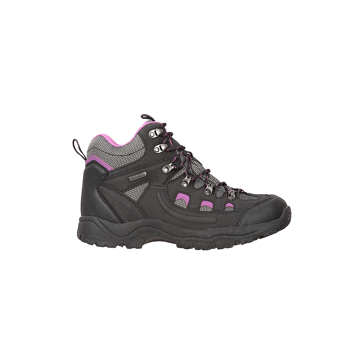 Mountain Warehouse Adventurer Womens Waterproof Hiking Boots Black Womens Shoe Size 9 US