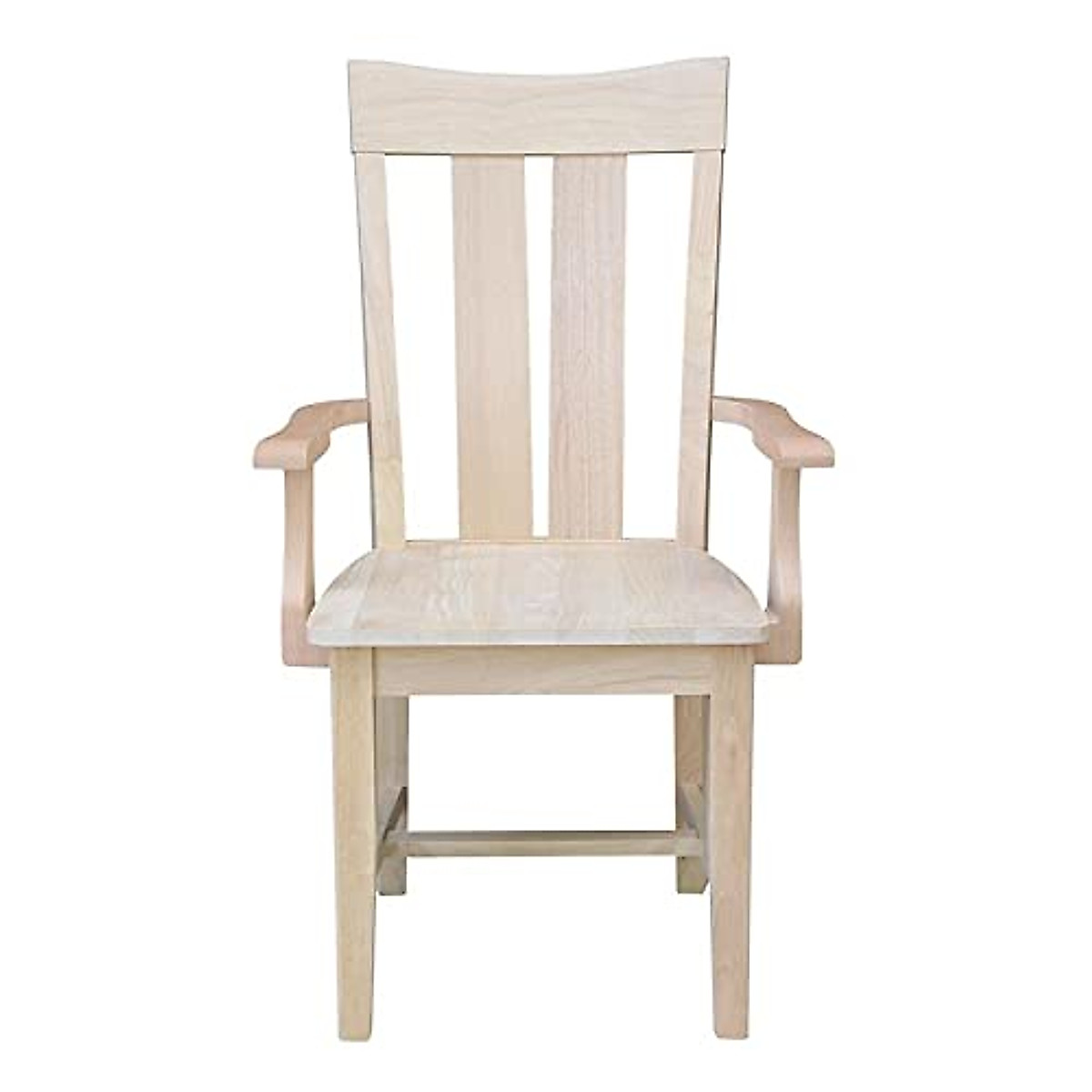 International Concepts Ava Unfinished Wood Arm Chair
