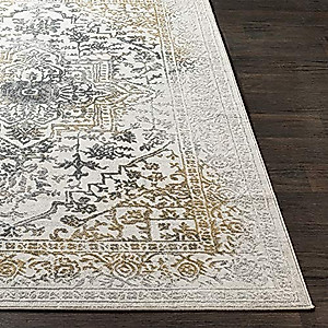 Artistic Weavers Cayla  Charcoal/Mustard Area Rug, 2'7" x 5'