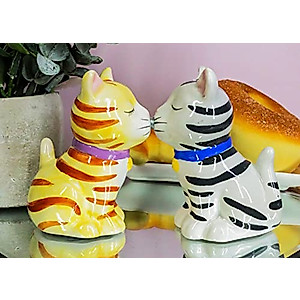 "Home Décor Accents" Kissing Orange And Gray Striped Tabby Cats Salt And Pepper Shakers Set - Home Accents 33-kl1-500