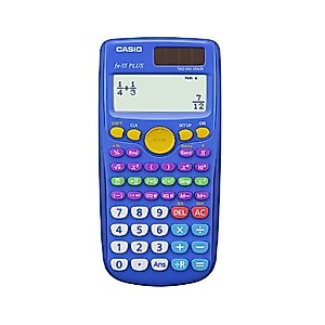 Casio fx-55 PLUS Elementary/Middle School Fraction Calculator Small