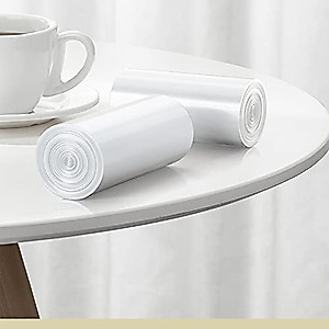 Small Trash Bags 4 Gallon 110 Count, Clear Waste Basket Trash Bags for Bathroom, Kitchen, Bedroom, 5 Gallon Garbage Bags Unscented Can 15 Liters