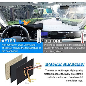 Cartist Custom Fit for Dash Cover Toyota Tacoma 2005-2015 Dashboard Cover Mat Non-Slip Pad Carpet Sunshield Protector