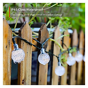 Solar String Lights Solar Fairy Lights Outdoor Waterproof, 50LED Solar Garden Lights, 8 Mode 7M/24Ft Indoor/Outdoor Solar String Lights for Garden Patio Yard Home Christmas Parties Wedding(Multi-Colou