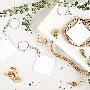 Sasylvia 100 Pcs Keychain Rings with Chain Key Chain Making Kit Include Split Key Ring with Chain, Open Jump Rings, Lobster Clasp, Keychain Ring for Crafts Jewelry Making Supplies, Silver