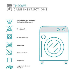 Lush Decor Emma Faux Fur Throw Blanket, 60" x 50", White