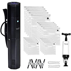 Yedi Infinity Sous Vide, Powered by Octcision Technology, Deluxe Accessory Kit, Recipes, 1000 Watts