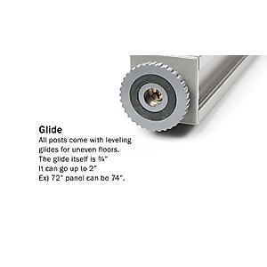 GOF Office Partition Single Full Fabric Panel (L-Post 72" h)