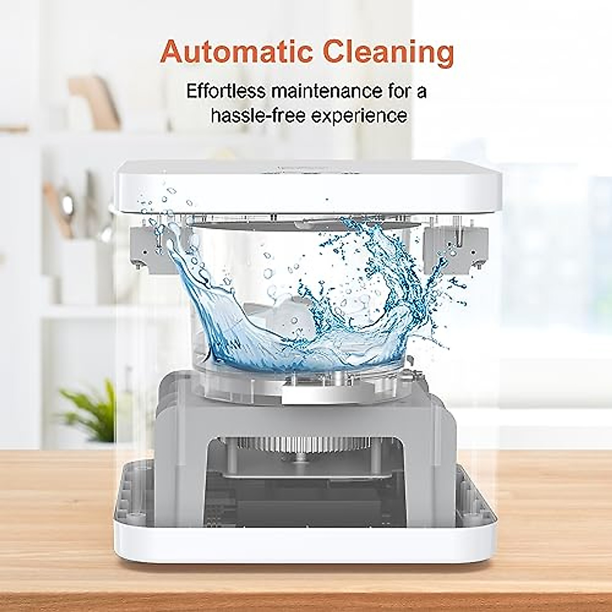 Involly World's First Electric Composter for Kitchen with Auto Clean, 3.3L Capacity Odorless Compost Year-Round with UV Lampe Compost Maker, Turn Food Waste to Compost Fertilizer, Smart LED Screen