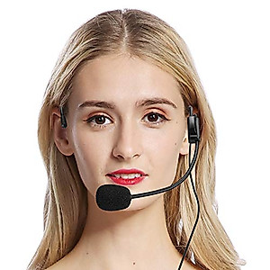 Microphone, Mini Mic Set Wireless ABS Metal Adjustable Angle 2Pcs XLR 3pin TA3F for Speaking