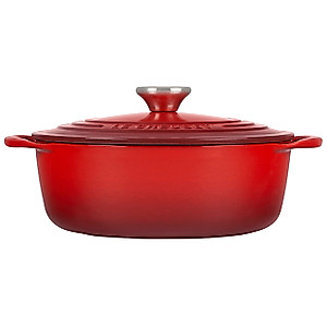 Le Creuset Enameled Cast Iron Shallow Round Oven, 2.75 Qt., Cerise