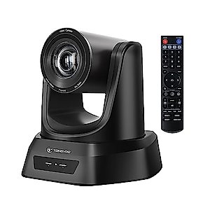 TONGVEO 20X Optical Zoom 60fps PTZ Camera Conference Room USB 1080P Camera System for Church Worship Services Meeting Online Learn, Works with Zoom, Skype OBS Easy to Set Up