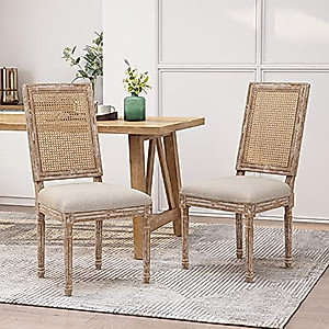 Christopher Knight Home Regina Dining Chair, Wood, Beige + Natural