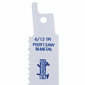 Avanti PS0912AW10 9-Inch 6/12 TPI Bi-Metal Reciprocating Saw Blades for Wood with Nails, 10-Pack