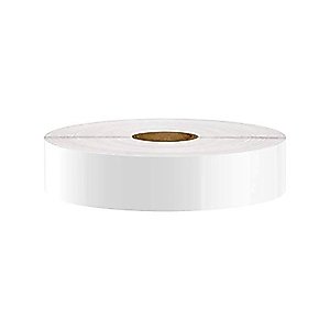 Premium Vinyl Label Tape for DuraLabel, LabelTac, VnM SignMaker, SafetyPro, Viscom and Others, White, 1" x 150'