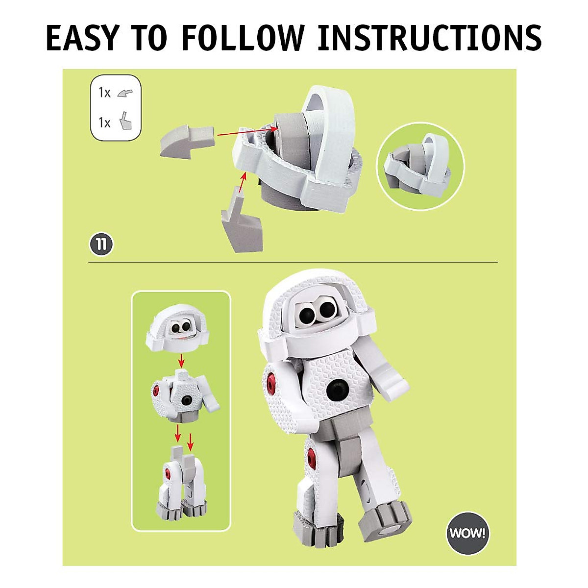 Bloco Toys 3 In 1 Galactic Mission | STEM Toy | Astronaut Spacecraft, Shuttle Rocket | DIY Building Construction Set (210 Pieces)