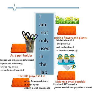 KINNOSE Tube Rack Double Panel 96-Well Polypropylene PCR Centrifuge Tube Holder for Microcentrifuge Tubes 0.2/0.5/1.5/1.8/2.0ml 3Pcs