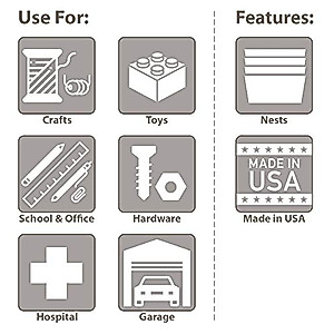 Akro-Mils 30110 Plastic Organizer and Storage Bins for Refrigerator, Kitchen, Cabinet, or Pantry Organization, 12-Inch x 3-Inch x 4-Inch, Clear, 24-Pack