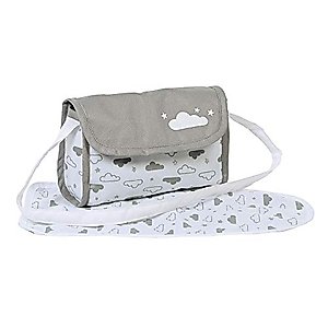 ADORA Baby Doll Diaper Bag with Sturdy Straps, Includes Changing Mat and 2 Doll Diapers (Fits 13" Dolls), Birthday Gift for Ages 3+ - Twinkle Stars
