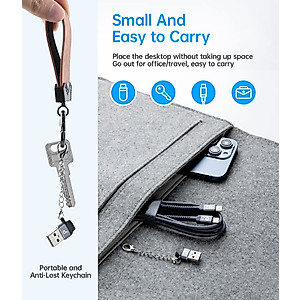 USB Type C to Lightning Cable Fast Charging, [Apple MFi Certified] 2Pack 6ft iPhone Charger Cable Compatible with iPhone 14/13/12/11 Pro Max and USB C Female to USB A Male Adapter with Keychain