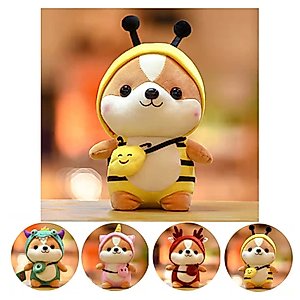 Squirrel Bee Plush Toy, Cute Plush Stuffed Animal Toy Doll, Suitable for Christmas and Birthday Gifts for Girls and Boys 10 inches (Bee)