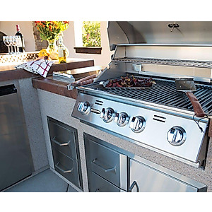 Bullet by Bull Outdoor Products 48109 Bronco Bullet by Bull 4 Burner Grill Natural Gas, Stainless Steel