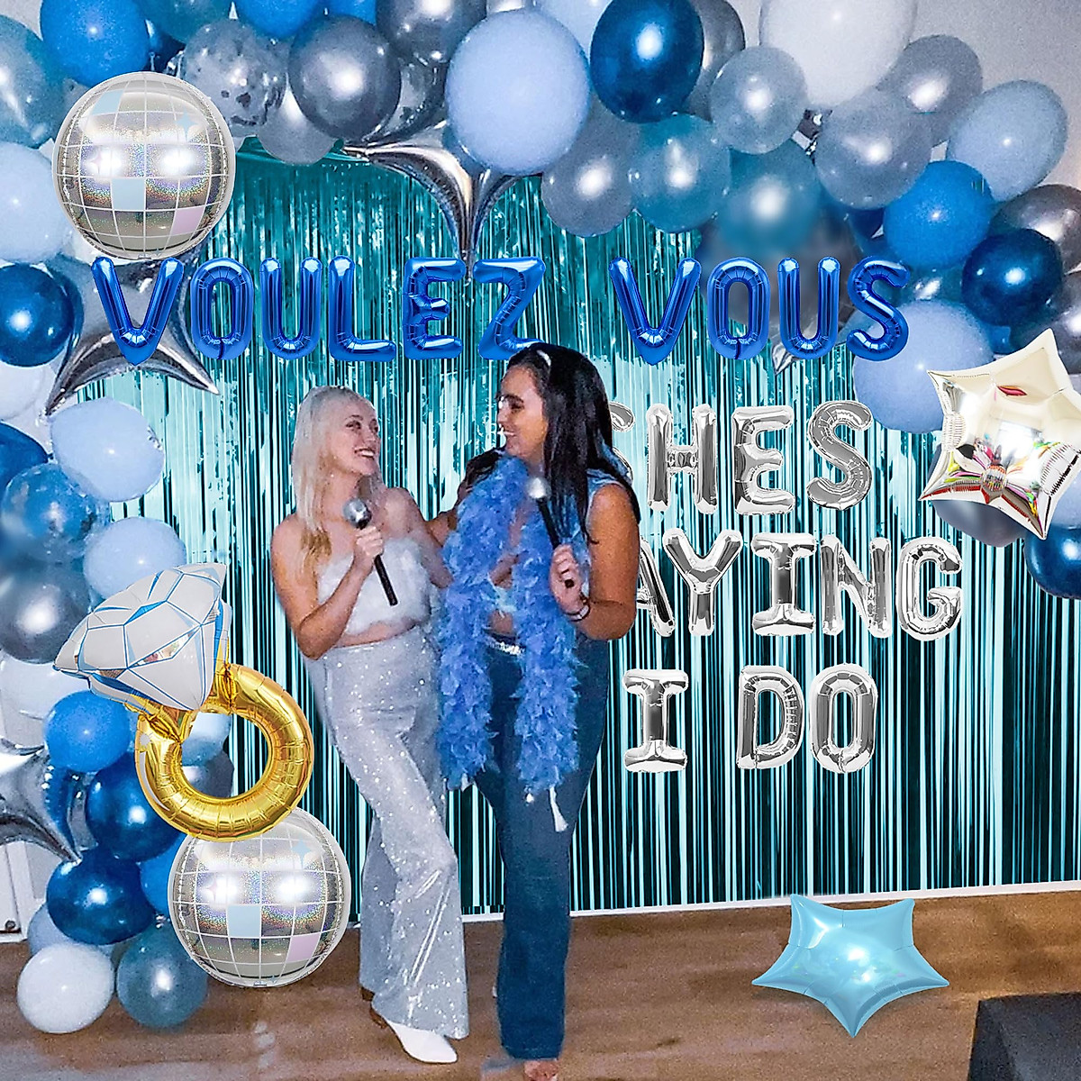 JeVenis Voulez Vous Mamma Mia Decoration Mamma Mia Party Decorations Last Disco Bachelorette Party Decorations Retro 70s Bridal Shower