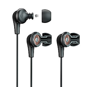 JLAB Audio JBuds2 Premium in-Ear Earbuds Guaranteed Fit, Guaranteed for Life - Black