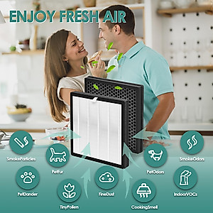 G3 H13 HEPA Filter Replacement Compatible with AMEIFU Air Purifier Replacement Filter for AMEIFU Air Purifier G3 Sferf-30 FXAP2W and Vewior Air Purifier Filter Replacement A3, Tailulu HQZZ-260, 1-Pack