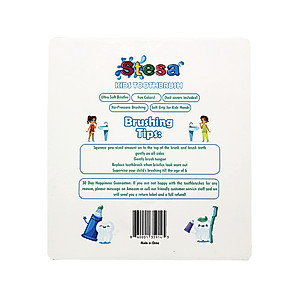 Stesa Kids Toothbrush - 8 Pack - Ultra Soft Bristles, BPA Free, Dust Covers Included - Boys and Girls Toddler Toothbrush - Age 3+