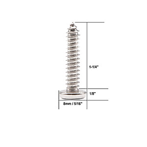 binifiMux 30pcs #8 1-1/4" Torx in Pin Head Tamper Proof Security Self Tapping Sheet Metal Screws with T20 Wrenh Key 304 Stainless Steel