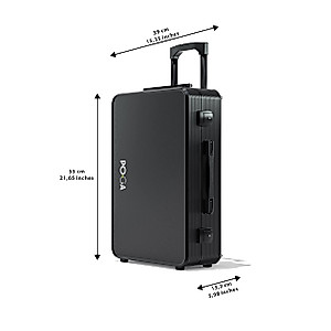 POGA PRO Premium Portable Console Travel Case incl. Trolley and 21,5'' ASUS Gaming Monitor for PS4 Pro - Black