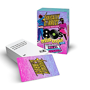 Lyrically Correct Music Trivia Card Game | Multi-Generational Family Gatherings, Adult Game Night and Fun Trivia (80's Mixtape Hip Hop, R&B, Funk and Pop)