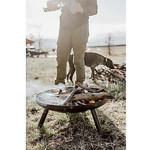 GasOne 23 in Outdoor– Wood Burning Fire Pit – Durable Alloy Steel Fire Pits for Outside – Small Fire Pit for Backyard, Porch, Deck, Camping, BBQ