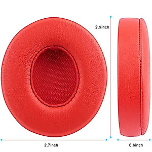 Professional Replacement Ear Pads for Beats Solo 2 & Solo 3 Wireless On-Ear Headphone/Soft Protein Leather/Noise Isolation Memory Foam/Strong Adhesive Tape/Cloud Like Comfort/Extra Durable