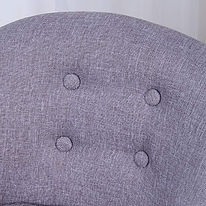 KOPOO Single Linen Fabric Kids Armchair, Toddler Sofa and Couch with Wooden Legs, Children Chair Seat for Children Gift (Gray)