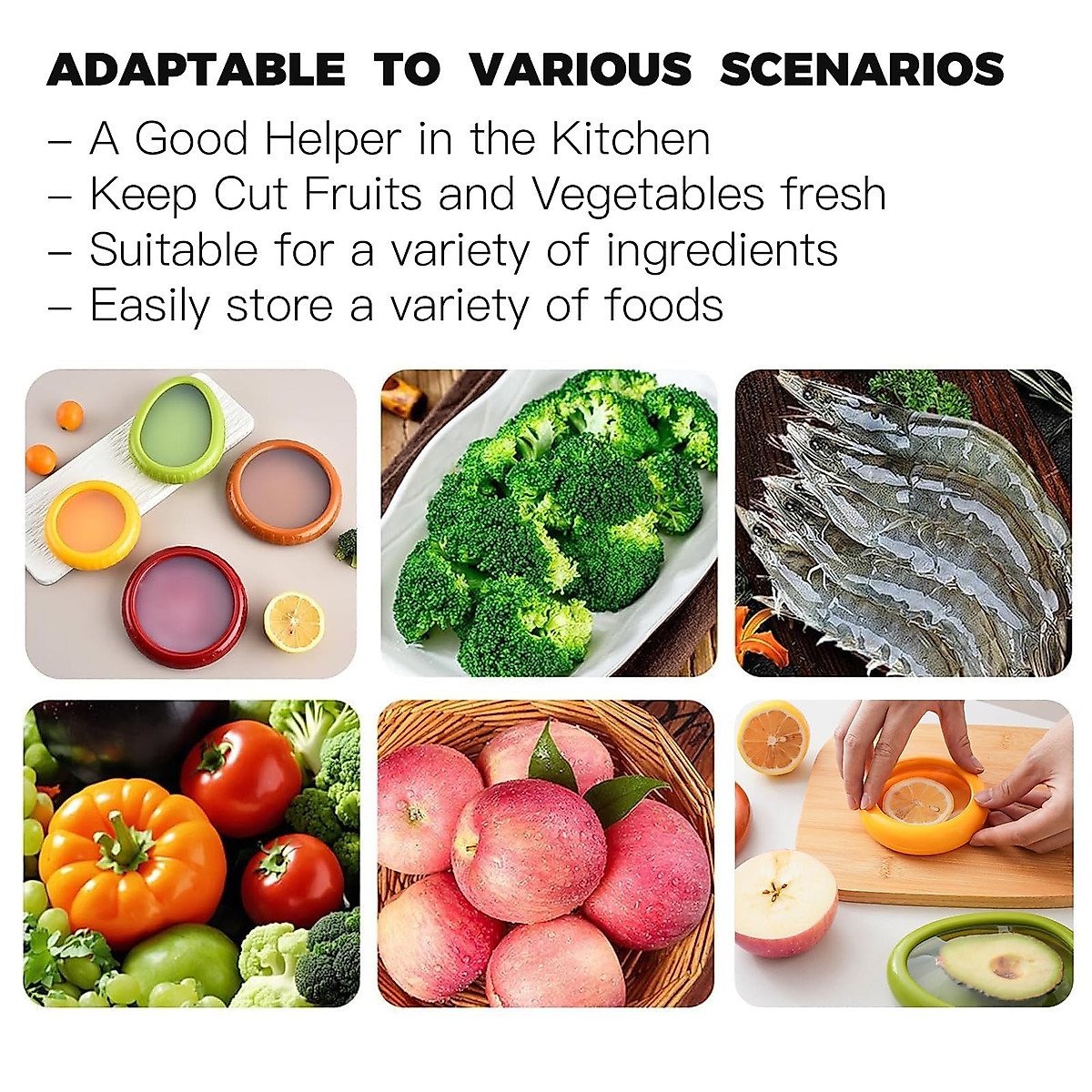 SpaLoo 4pcs Onion Storage Avocado Saver, Avocado Saver and Tomato Holder, Fruit and Vegetable Storage Containers Reusable