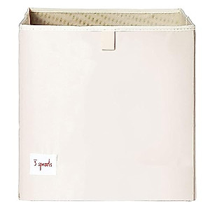 3 Sprouts Kids Childrens Collapsible Fabric 13 x13 x 13 Inch Storage Cube Bin Box for Cubby Shelves, Orange Fox and Panda Bear (2 Pack)