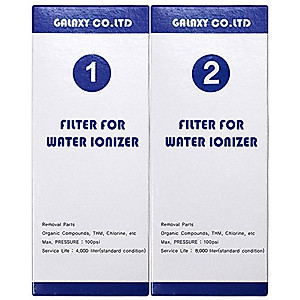 Replacement Filters for Crewelter 9 Alkaline Water Ionizer Set of 2 Filters