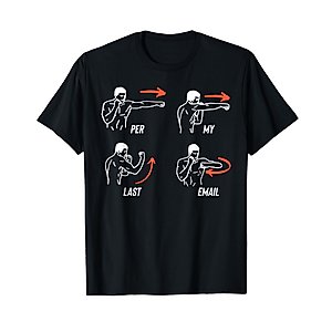 Per My Last Email Coworker Humor Funny Men Costumed T-Shirt